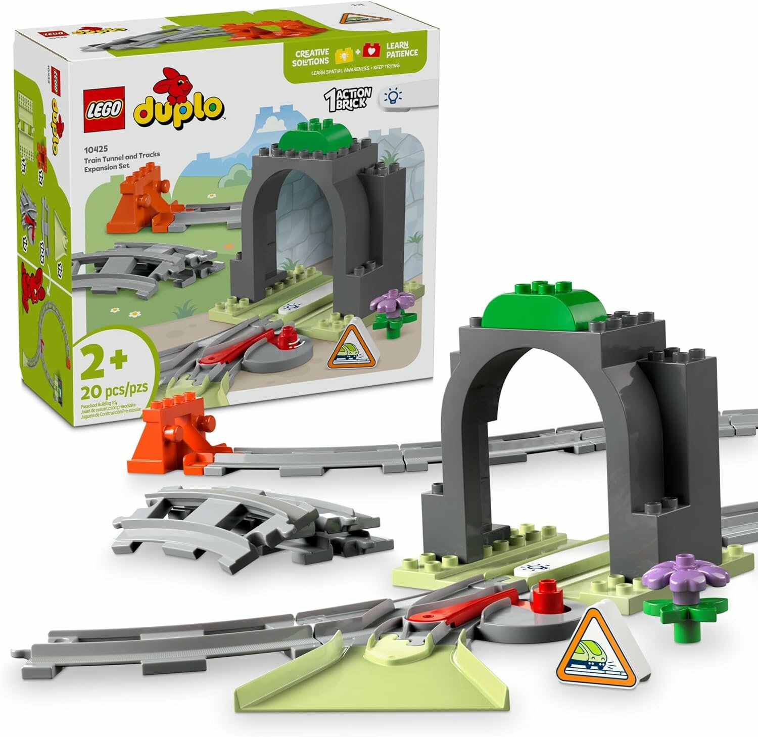 Конструктор LEGO DUPLO Железнодорожный туннель и пути 20 дет. 10425