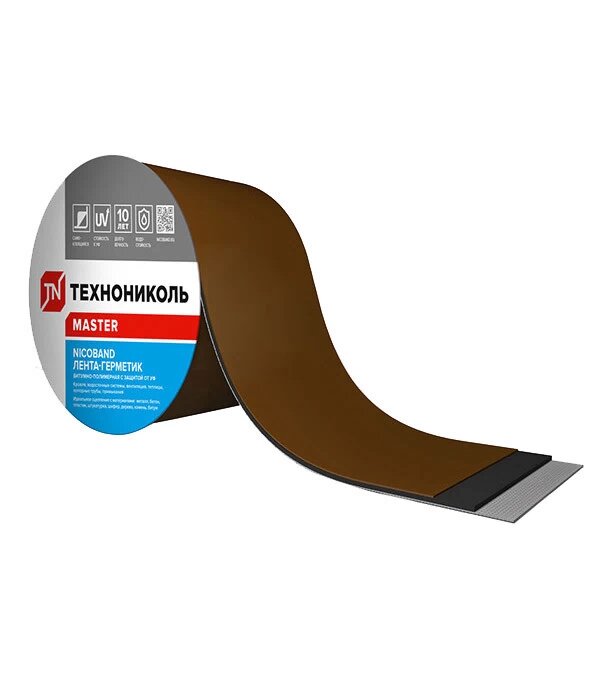 Лента гидроизоляционная Nicoband коричневая 3 м х 10 см Nicoband 343838