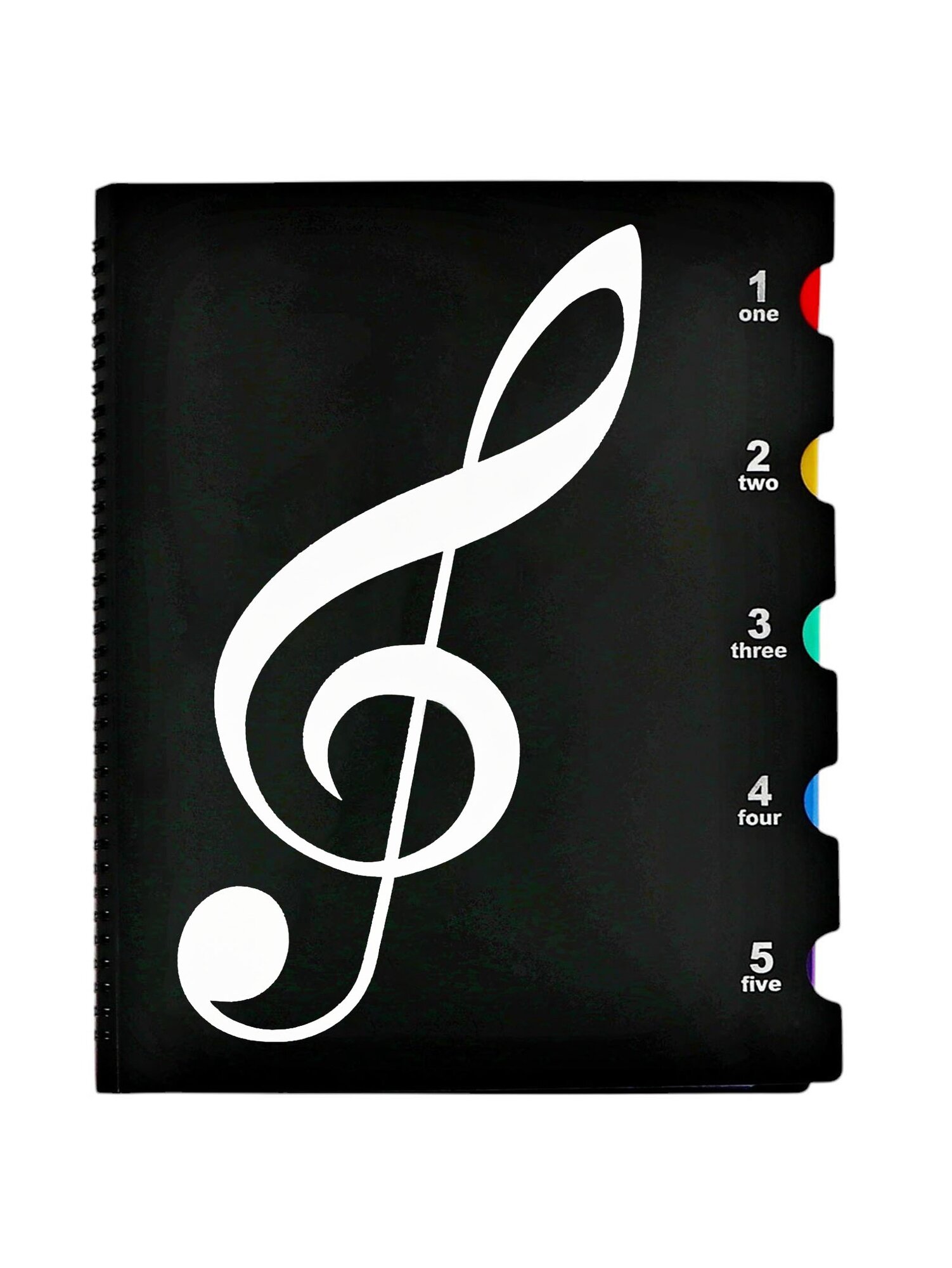 Нотная папка - 30 файлов 60 листов черная