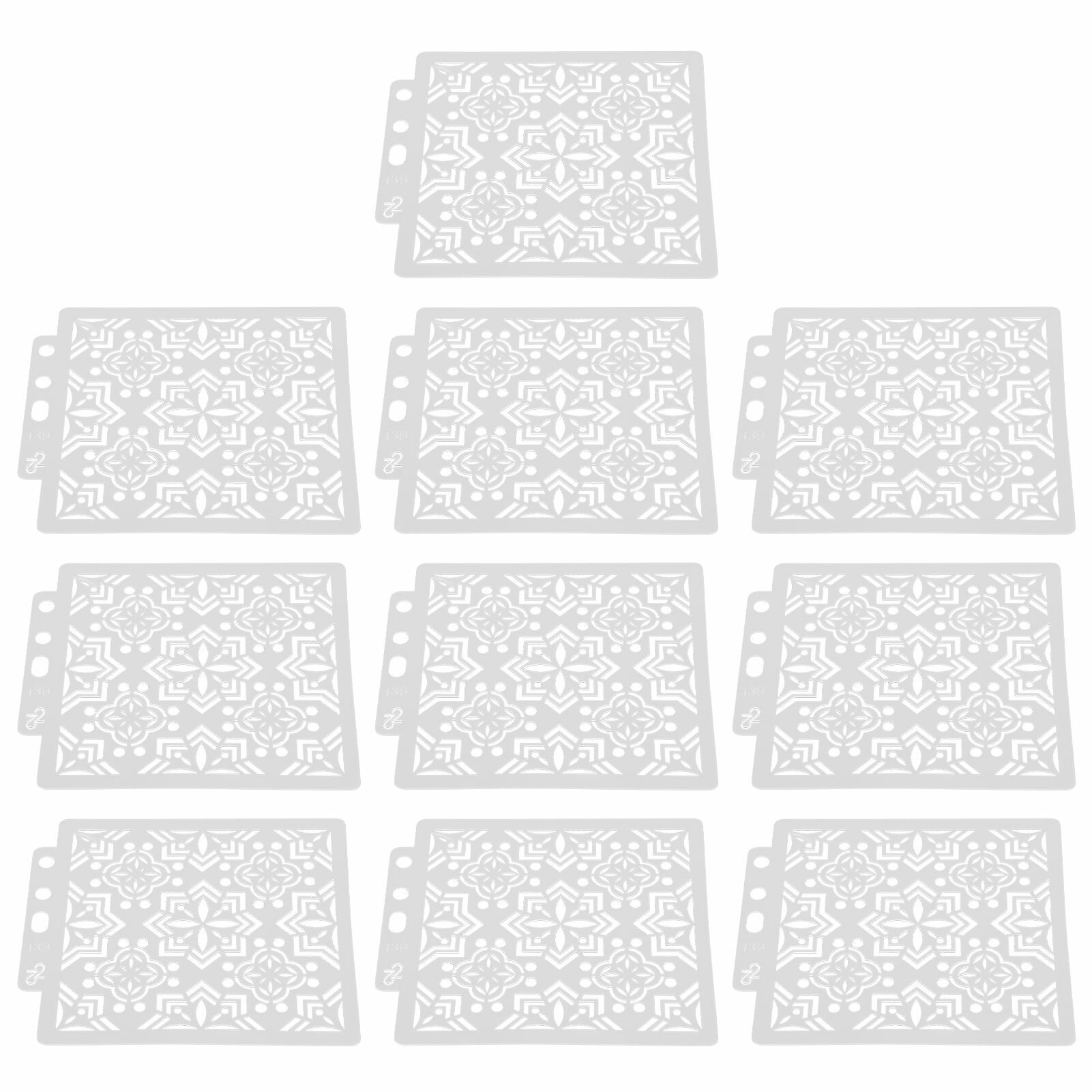 10 шт. шаблон мандалы, трафареты для рисования, многоразовые формы для самостоятельного изготовления, товары для рукоделия