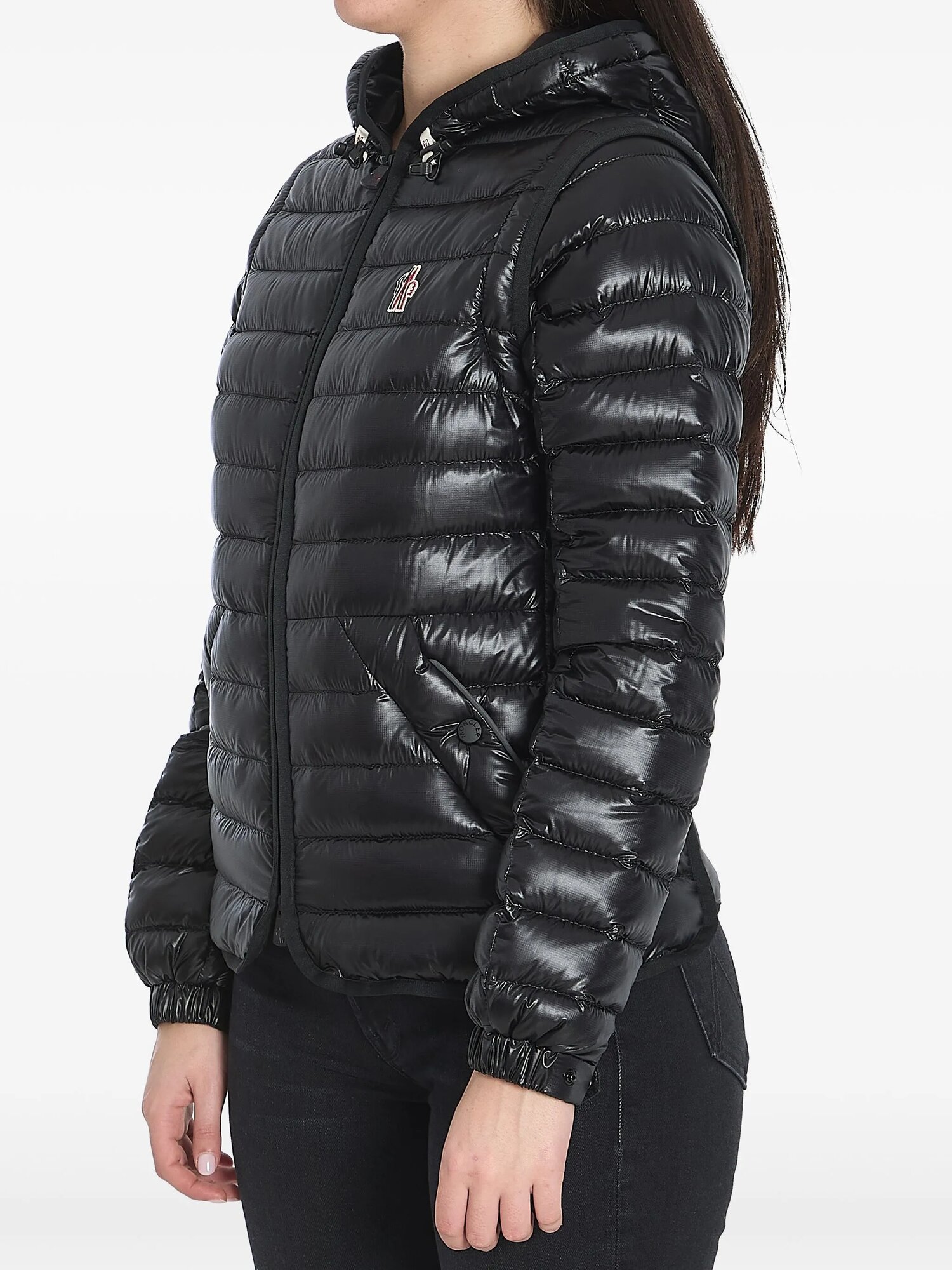 Куртка Moncler Karura, размер 44, black/black — фото 1