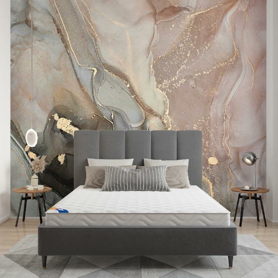 Фотообои Срез мрамора с золотом 9-1569-S 265 х 180 см (ВхШ) Бесшовные, флизелиновые, влагостойкие обои MasterFresok