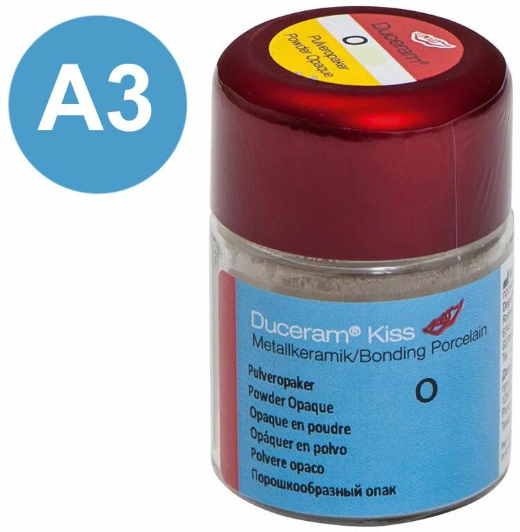 Масса керамическая для металлокерамики Дуцерам Кисс (Duceram Kiss) опак порошок A3 (20 гр)