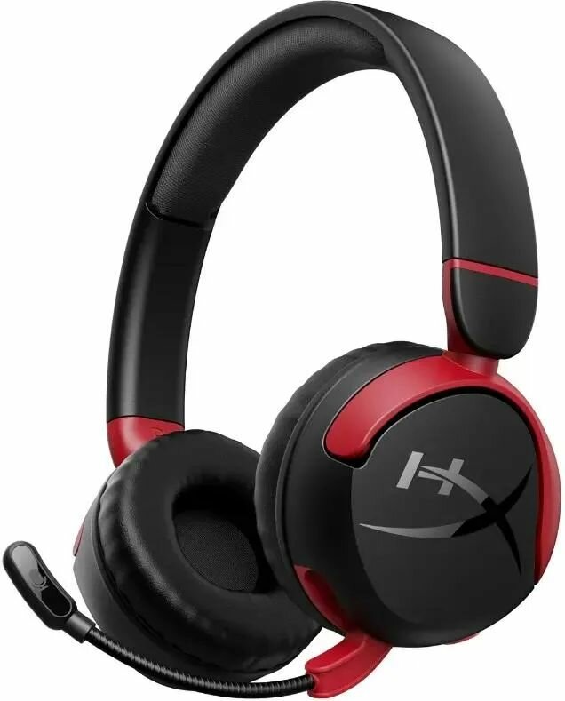 Беспроводные игровые наушники/гарнитура HYPERX Cloud Mini, накладные, красные/черные