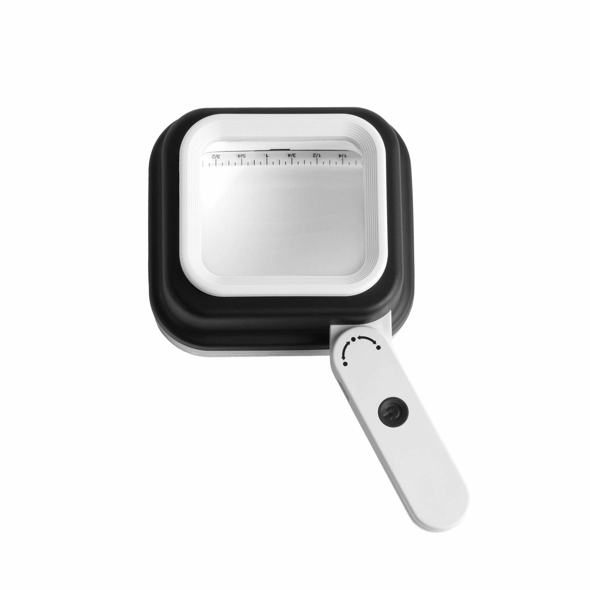 Лупа измерительная Veber MG5055, с подсветкой, увеличение 20х, белая