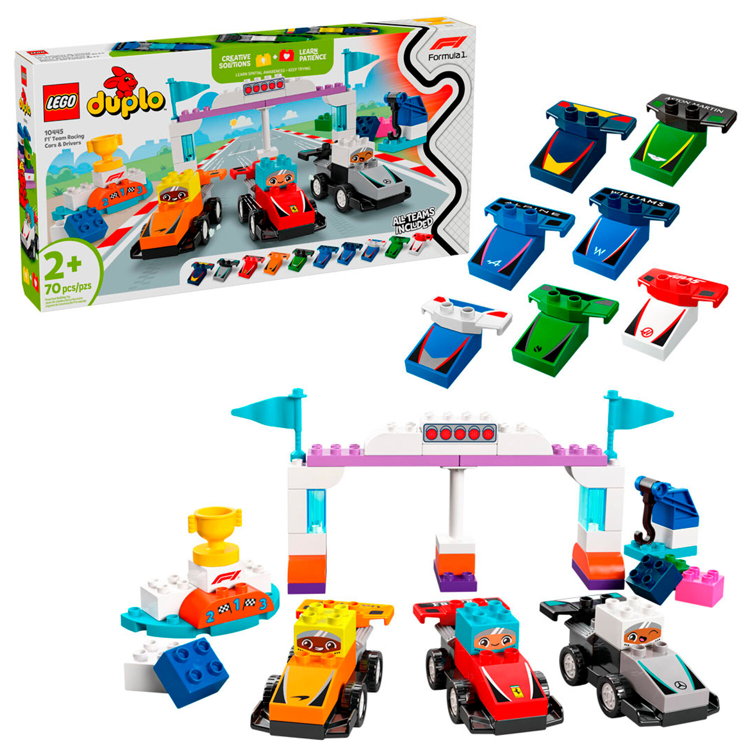 Конструктор LEGO Duplo Гоночные автомобили и водители