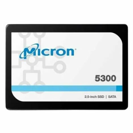 480 ГБ SSD 2.5" накопитель CRUCIAL Micron 5300PRO (MTFDDAK480TDS-1AW1ZABYY) - SATA3 6.0 Гбит/с, чтение - 540 Мбайт/с, запись - 410 Мбайт/с, 3D TLC NAND