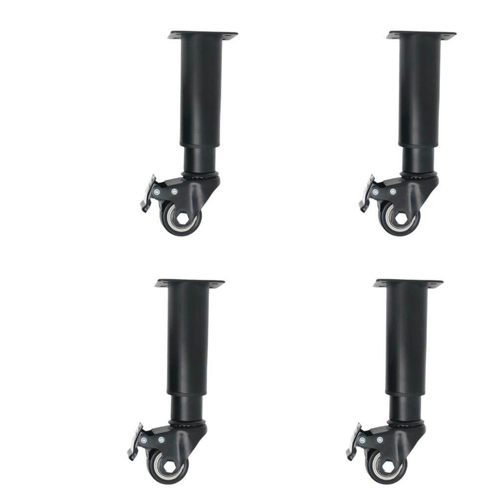 (4шт) Мебельная опора универсальное колесо телескопическая регулировочная ножка-18,5 см