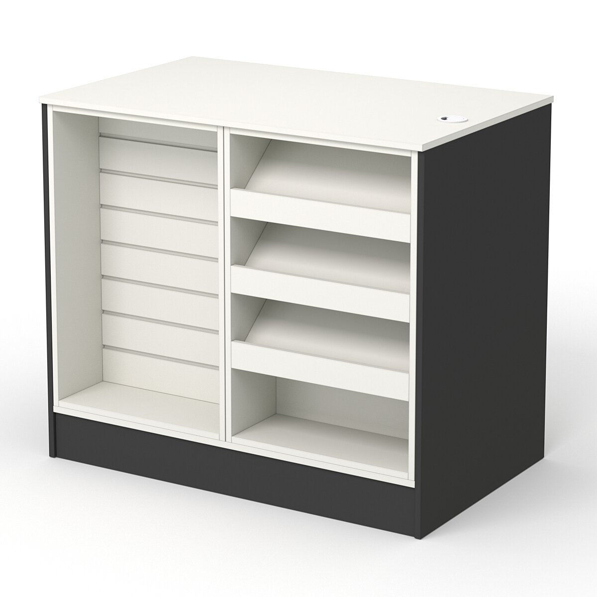 Кассовый стол "ривьера" №1, Черный и Белый. Производитель товара - компания Westcom.