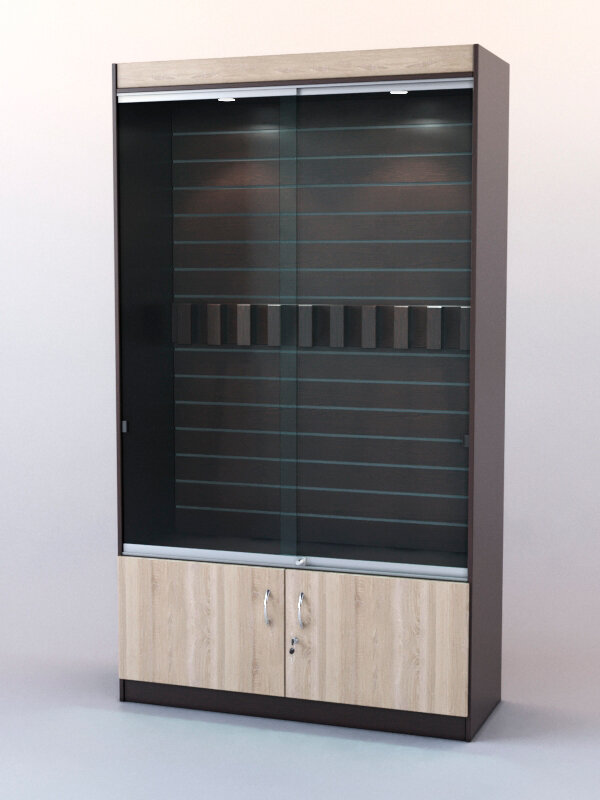 Витрина для оружия №5, Дуб Венге и Дуб Сонома. Производитель товара - компания Westcom.