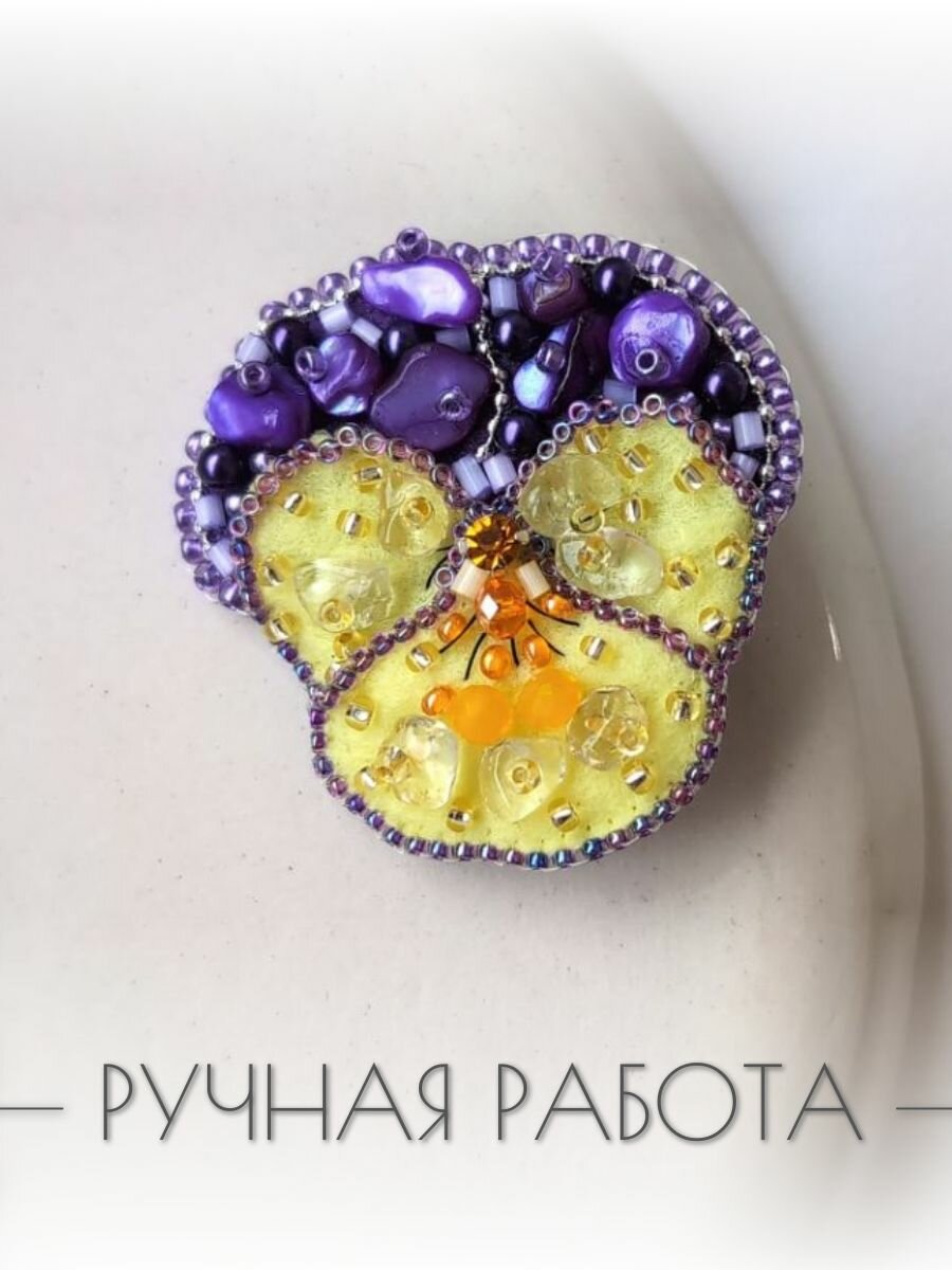 Брошь, перламутр