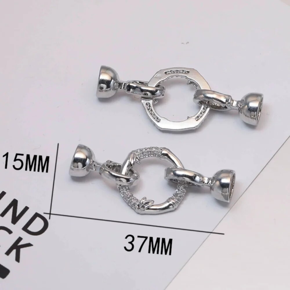 1 медь, 18-каратное золото, жемчужный браслет, ожерелье, разъем, аксессуары, круглый бамбуковый шарнир, сделай сам, материалы для изготовления ювелирных изделий, оптовая продажа