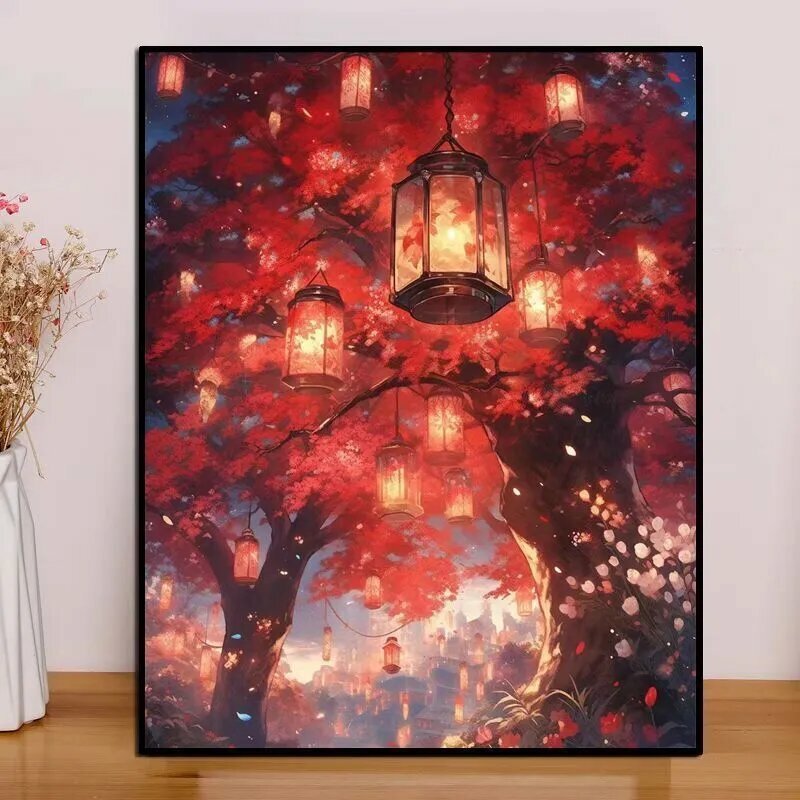 Картина по номерам / Благословение небожителей / холст на подрамнике,30х40 см Очень подходит для отделки стен，Это не готовый продукт, и вам нужно сделать его самостоятельно