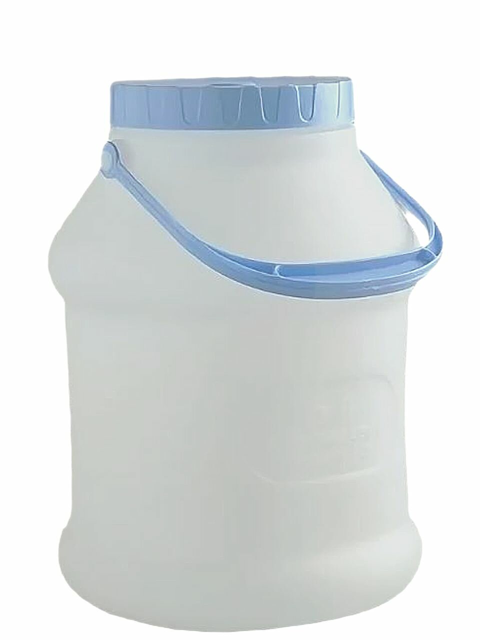 Бидон пищевой пластиковый белый, 5 л