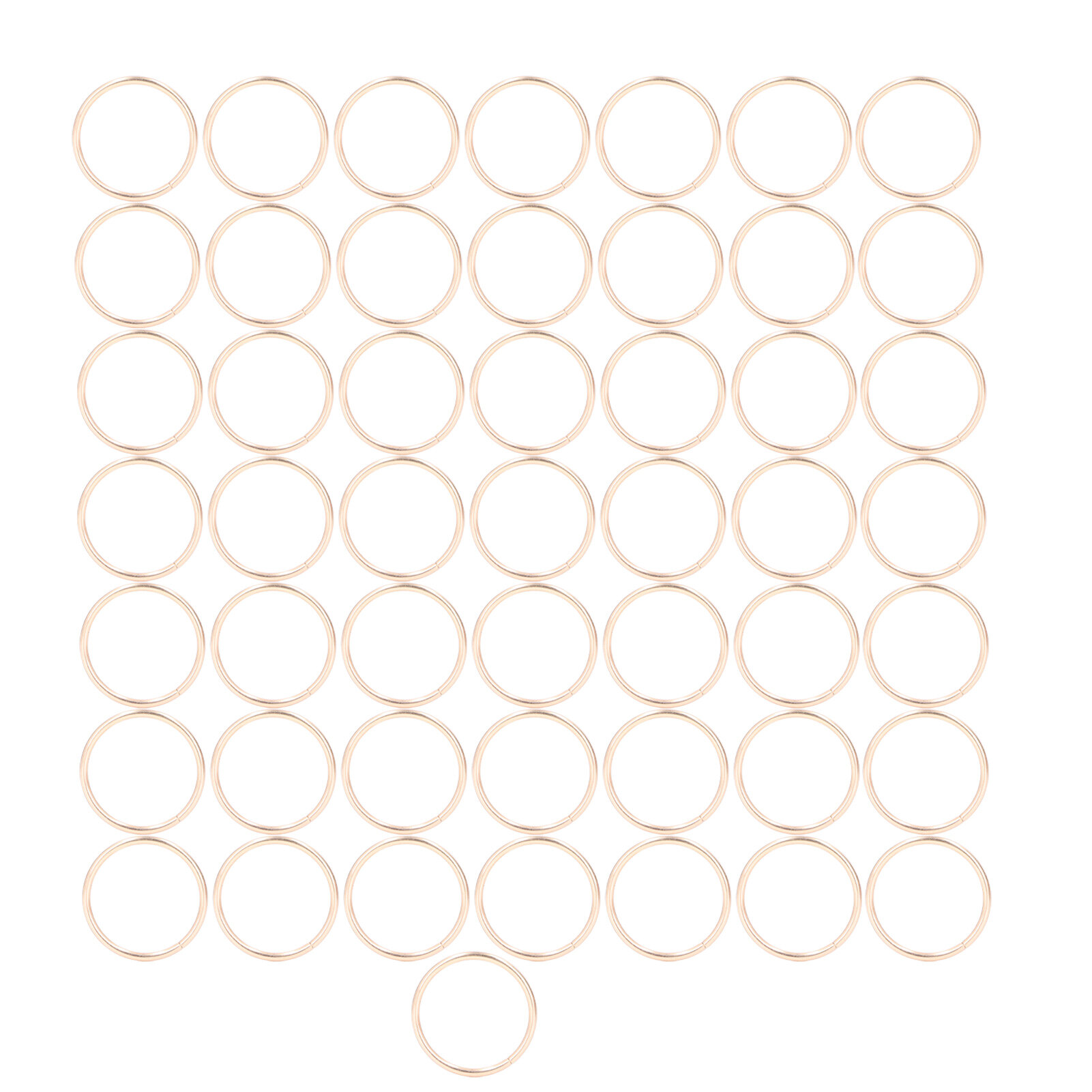 50 шт. Металлические кольца, железо, прочные, многофункциональные, глянцевые, золотистые, 38x3 мм, д