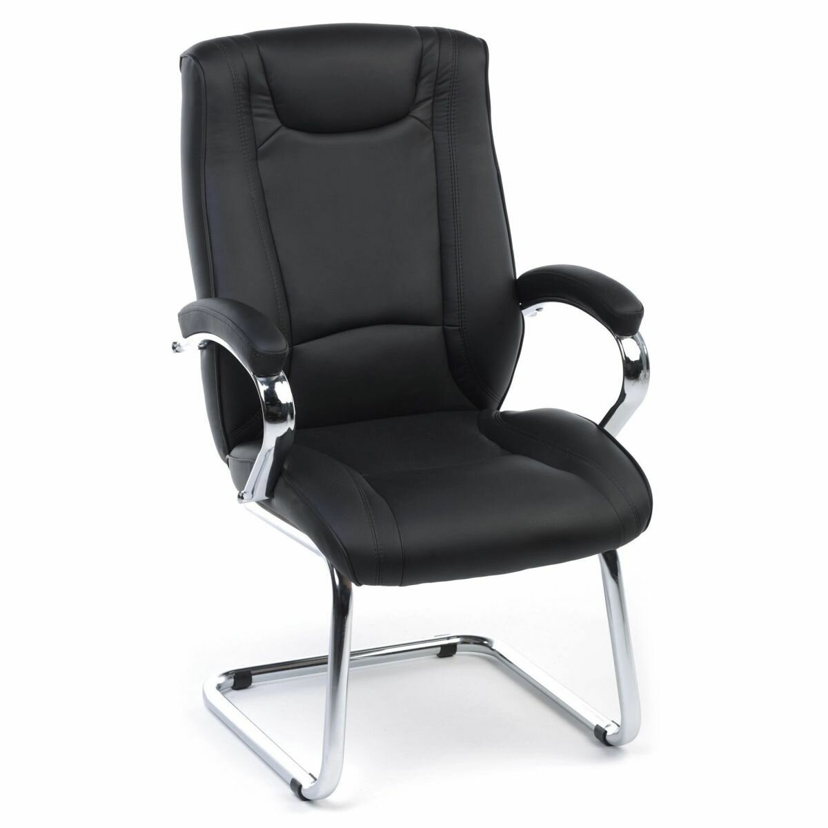 Кресло Everprof "King CF", обивка экокожа, черное, для офиса, максимальная нагрузка 120 кг