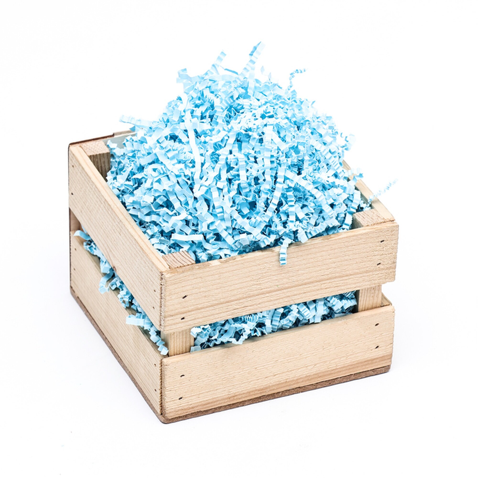 Бумажный наполнитель Сима-ленд, для упаковки подарков, голубой, без рисунка, 100г