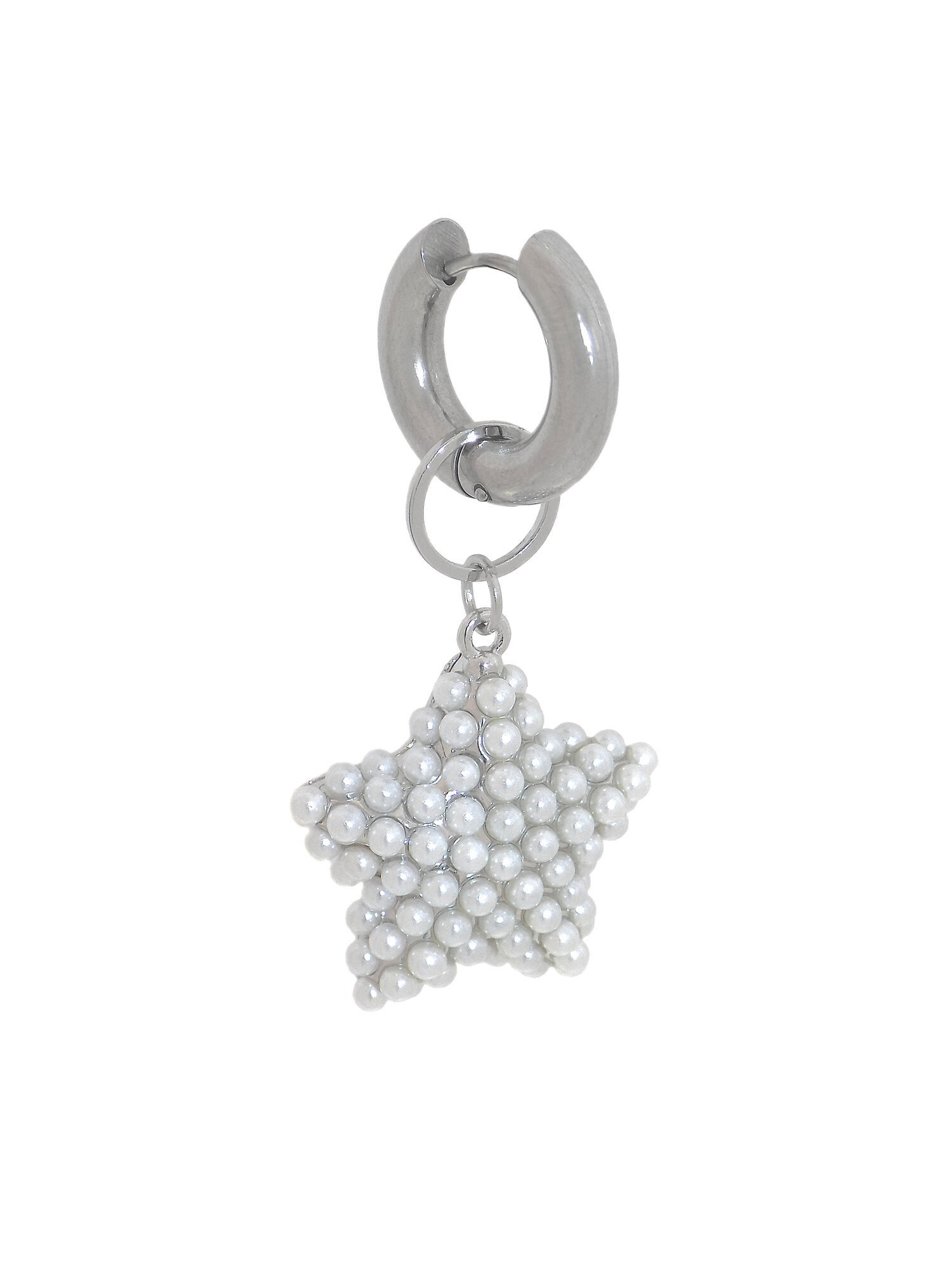 Моносерьга, жемчуг имитация