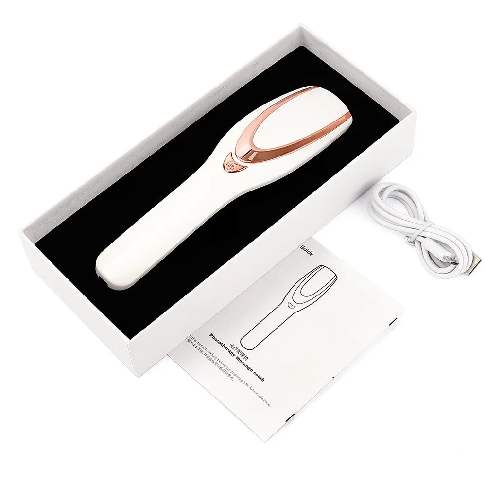 Лазерная расческа Foreverlily HWJ191024-01, для роста волос, белый, 4,7x18 см