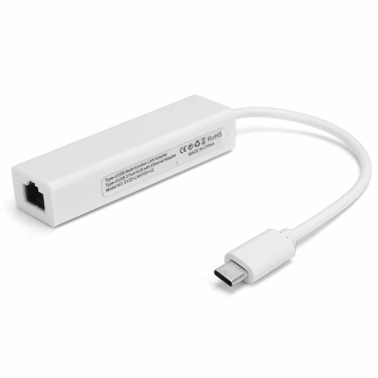 RJ45 Ethernet Adapter Type C в USB 2.0 сеть 100 м Всемирная аксессуаль для Win XP/7/8/OS XUSB 2.0 с сетевой картой