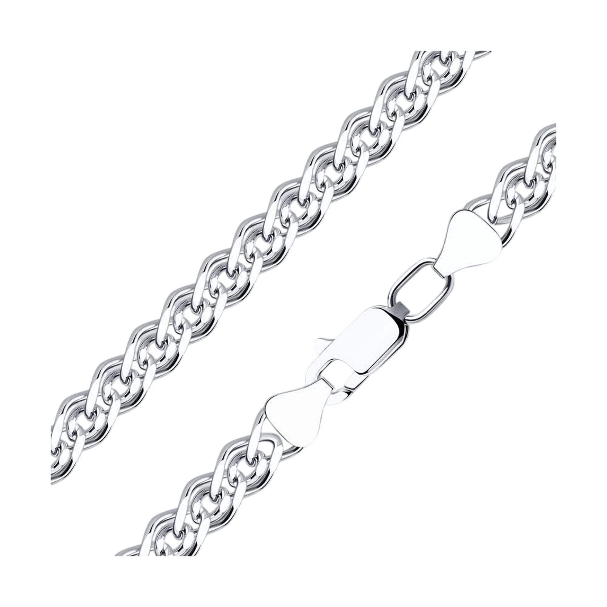 Цепь серебро, 925 проба, родирование