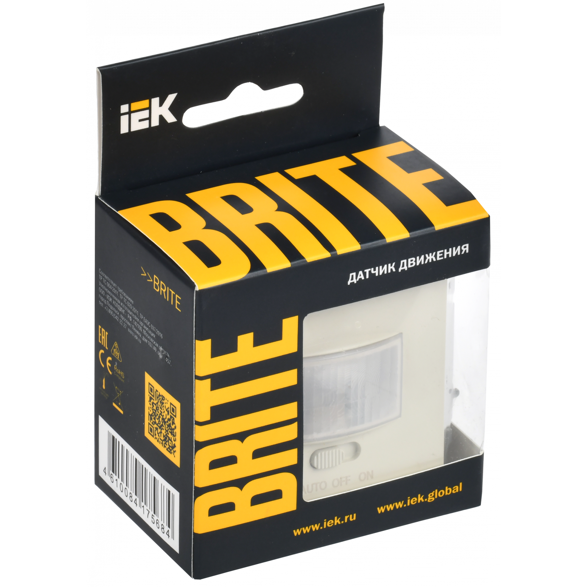 BRITE Датчик движения ДС10-1-БрКр бежевый, IEK BR-MS10-N-150-05-K10 (1 шт.)