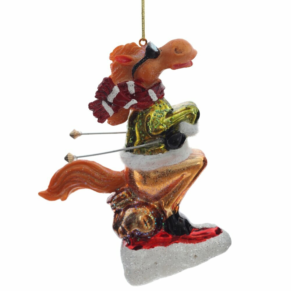 Украшение новогоднее "Лошадь", L12 W3 H13 см