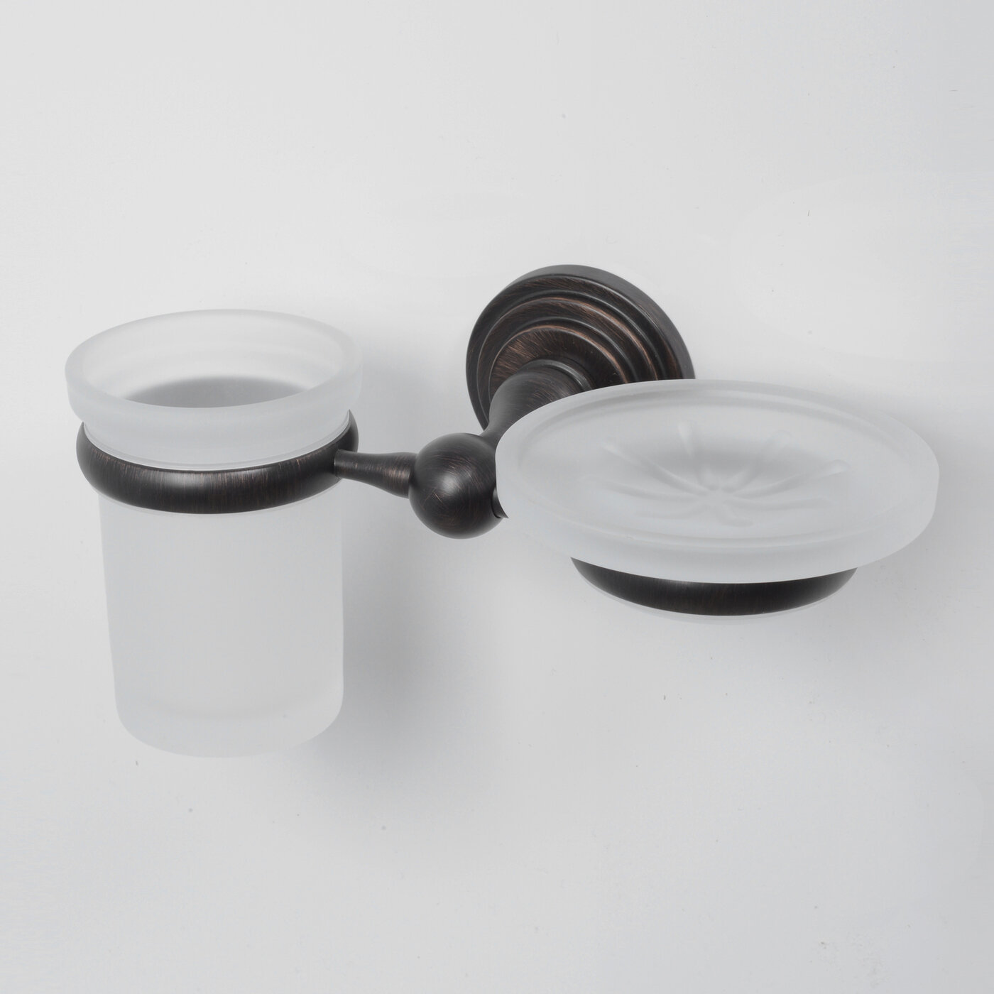 Мыльница и стакан для зубных щеток K-7326 WasserKRAFT Бронза