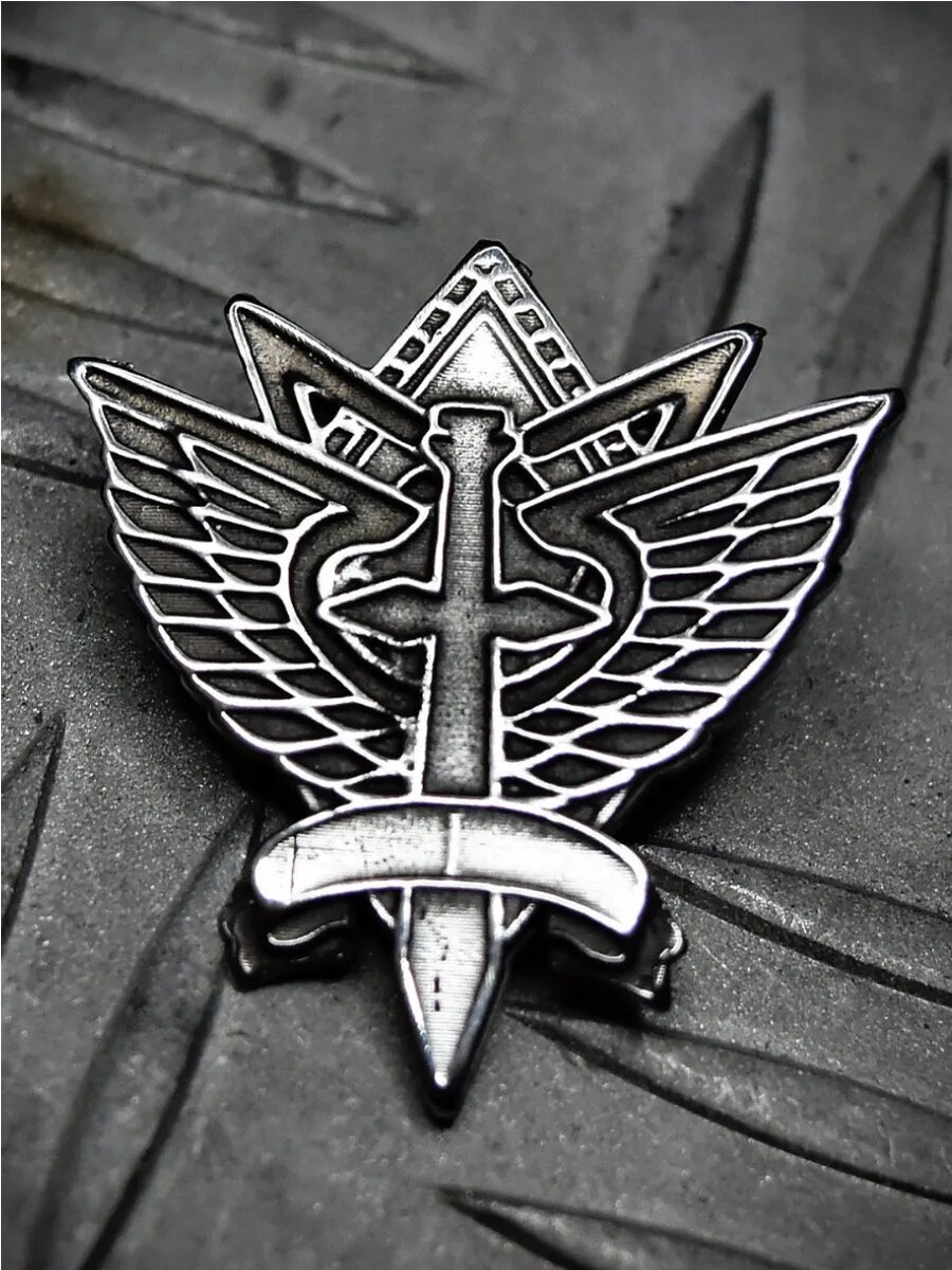 Значок, Тёмные Ангелы, Dark Angels Warhammer, 3см