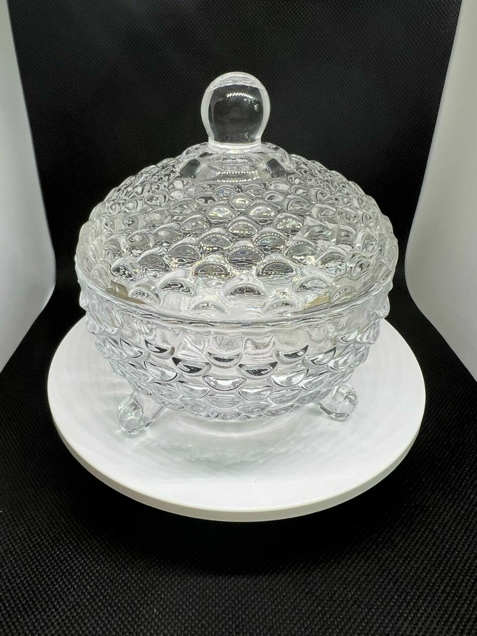 Сахарница с крышкой / Емкость для украшений/ для косметических принадлежностей