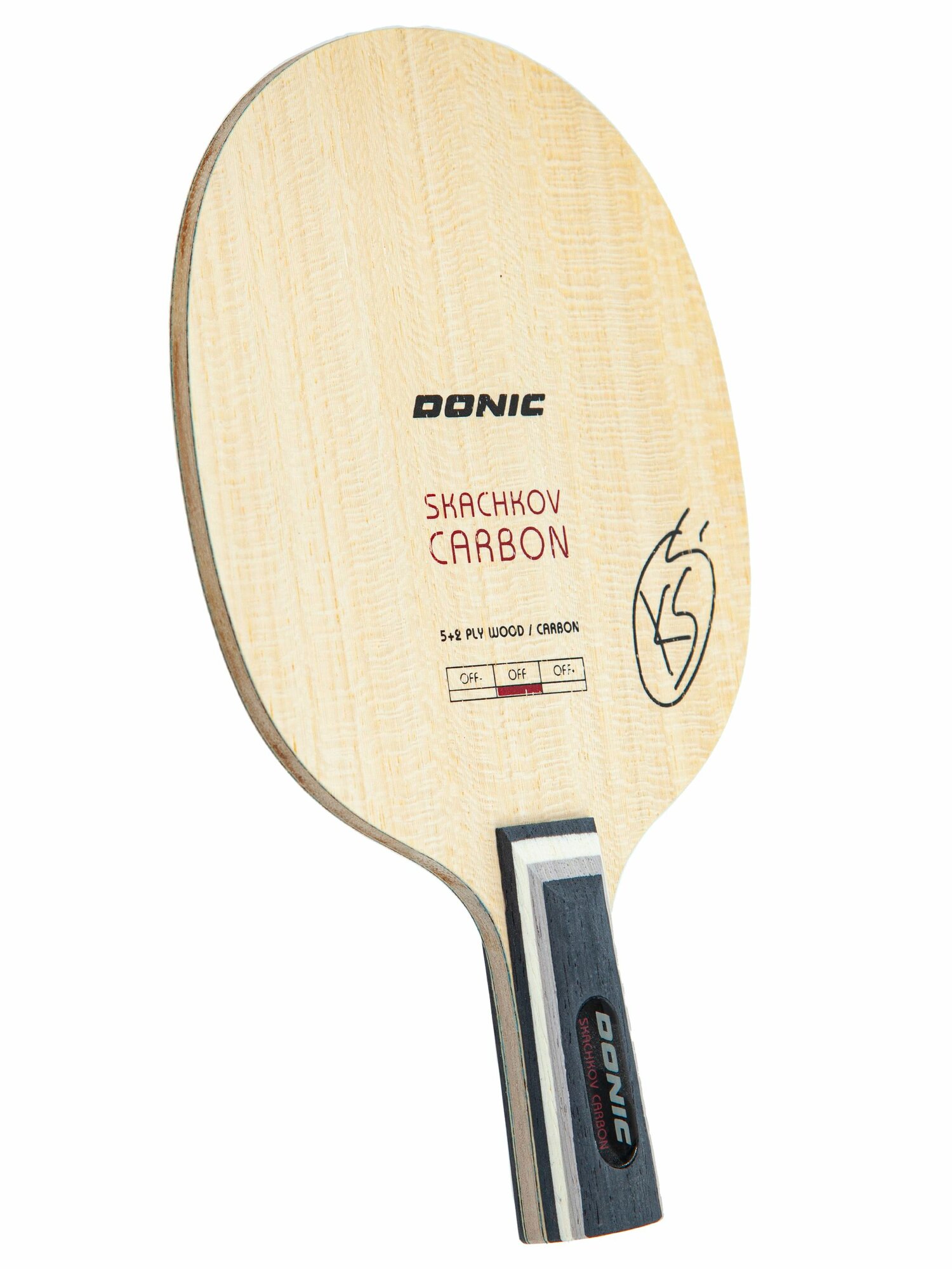 Основание для ракетки настольного тенниса DONIC Skachkov Carbon, ручка Ch. Pen