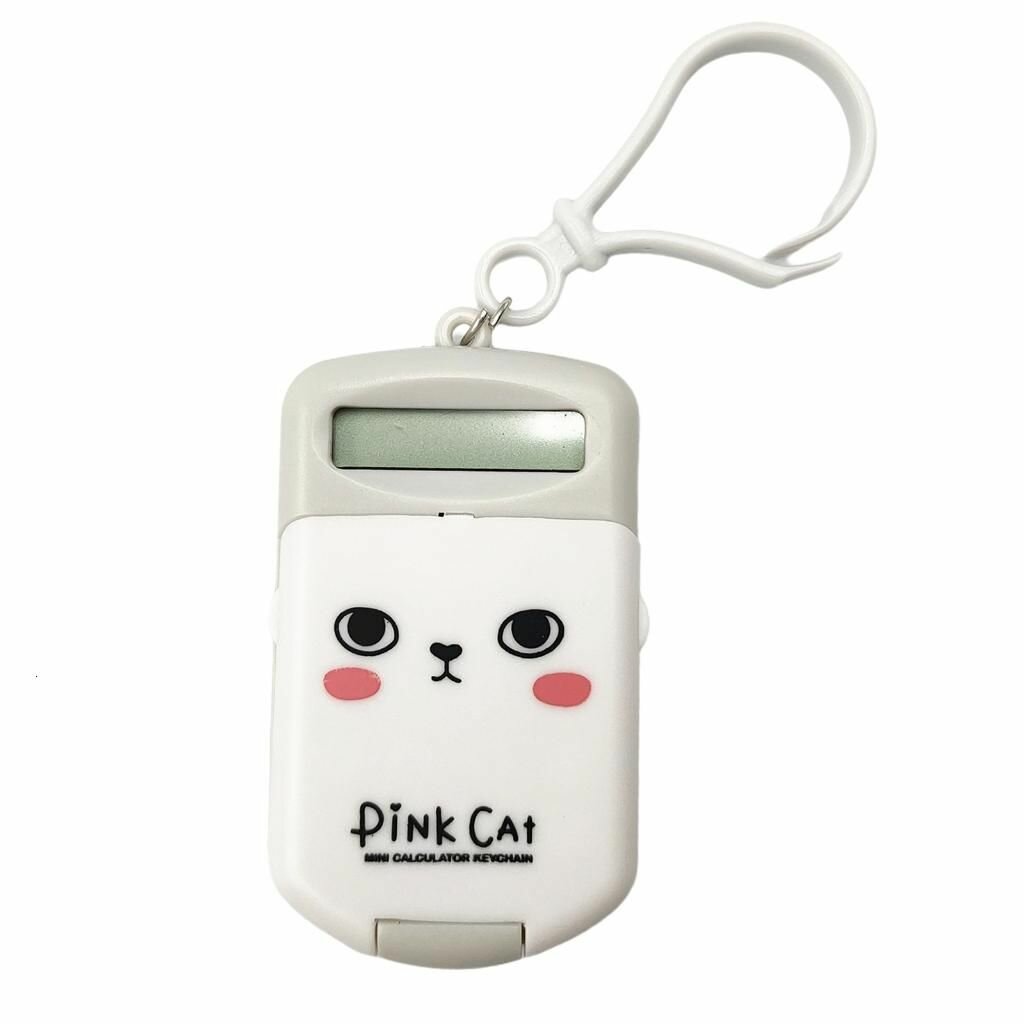 Настольный калькулятор, Портативный мини-калькулятор для студенческого брелка-серый