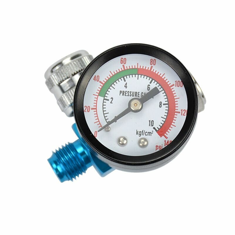 Цифровой Регулятор Давления Воздуха Для Пистолета-Распылителя Краски, Манометр 1/4 дюйма, Комплект