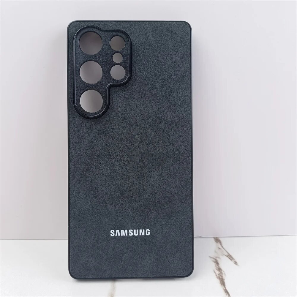 Чехол для телефона из овчины для Samsung Galaxy S25 S24 S23 S22 S21 Черный, Black, For S22 Plus