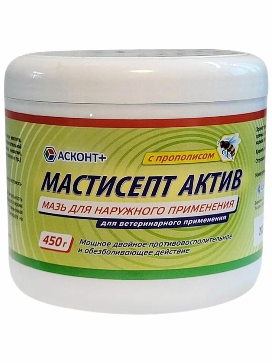 Мастисепт 450 гр обладает: смягчающим, согревающим, раздражающим, анальгезирующим, противовоспалительным и антисептическим эффектом