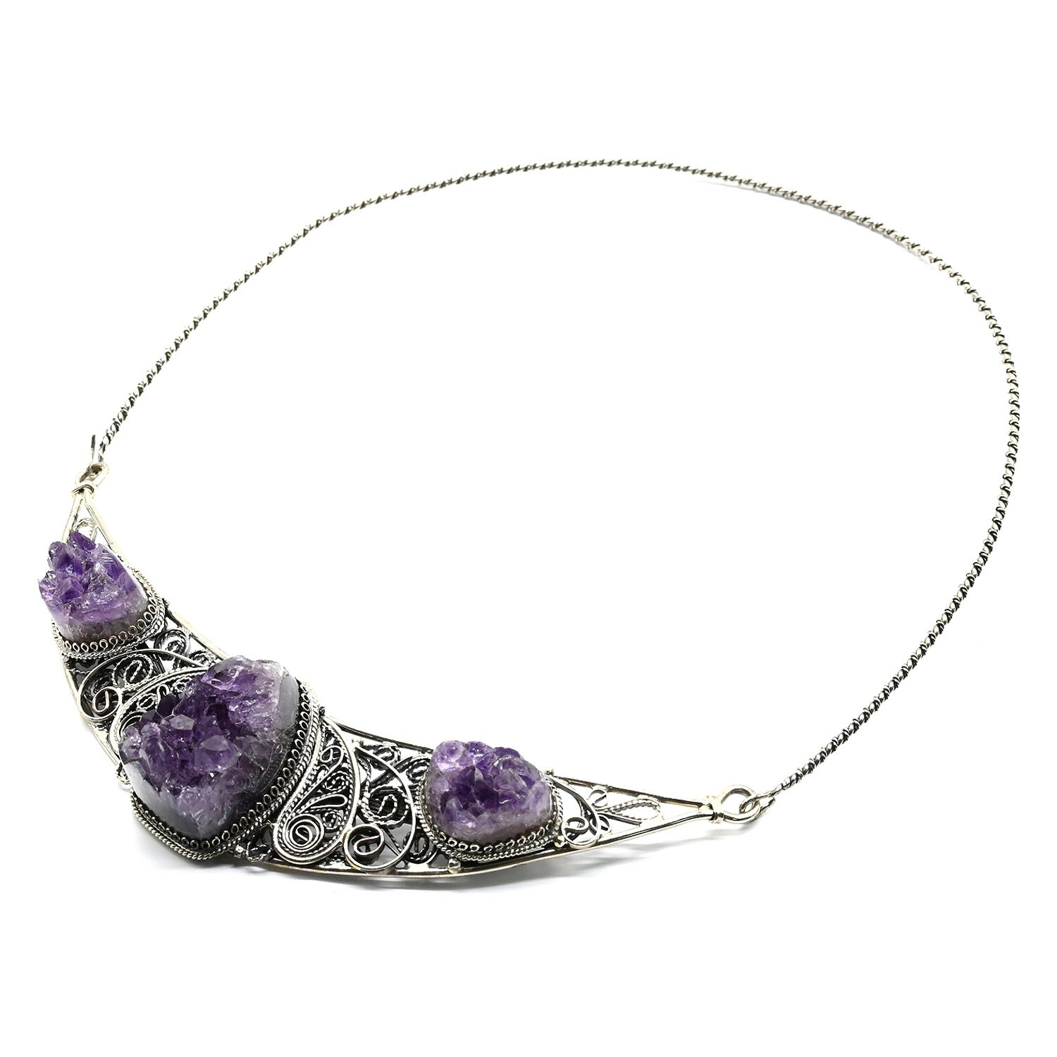Колье, аметист