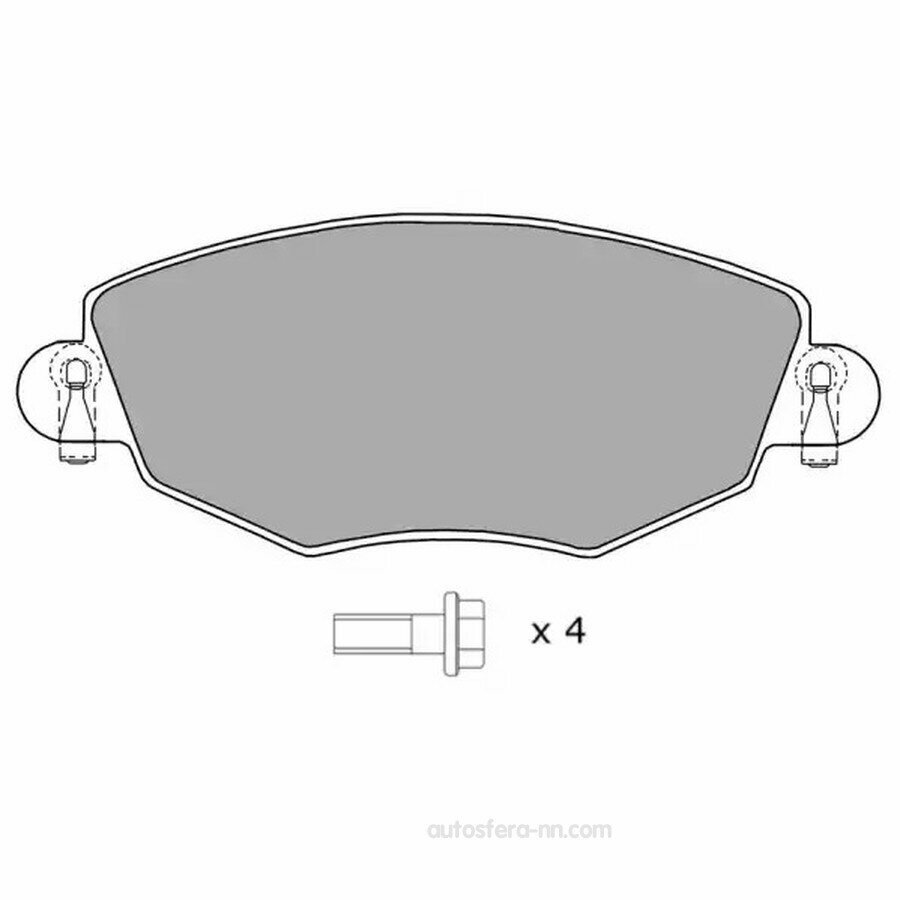 FREMAX FBP1196 колодки дисковые передние!\ Ford Mondeo III 1.8i-2.5i/2.0Di 00>