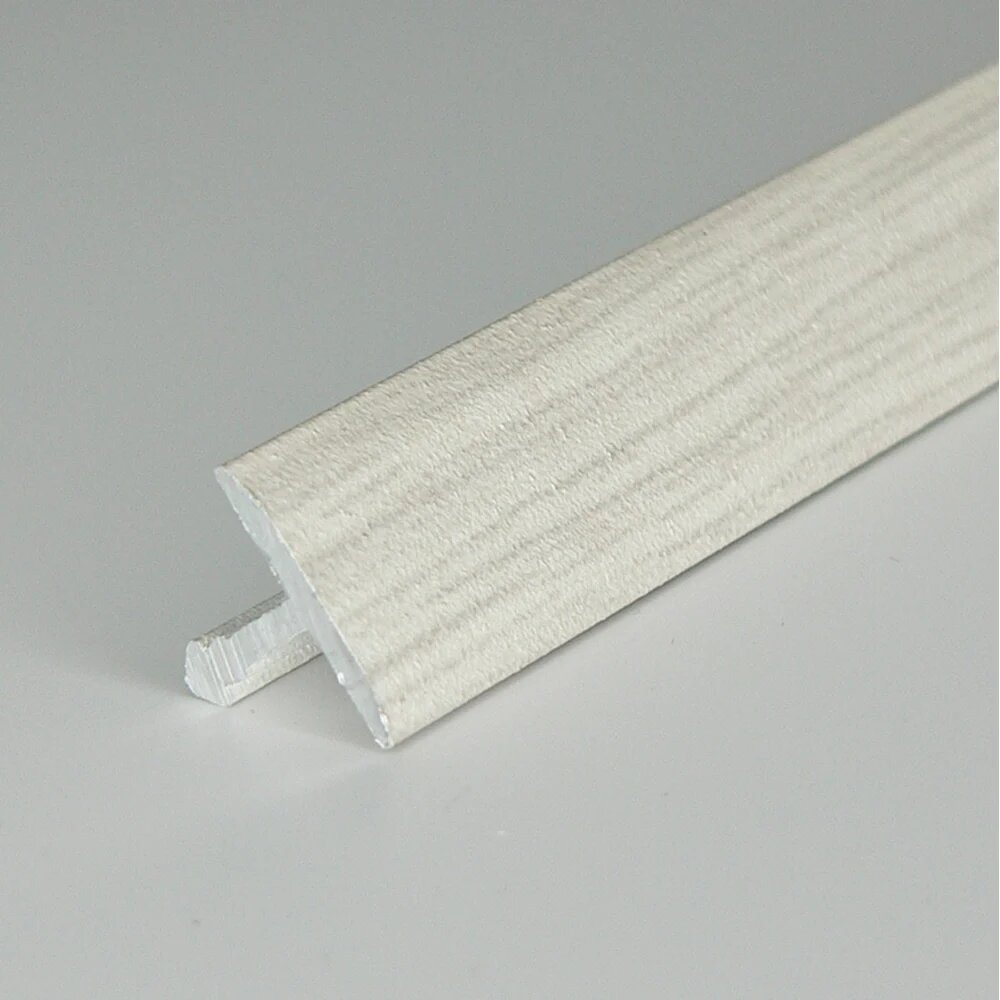 Русский профиль Стык Т-образный 20мм 0,9 ясень серый 10 штук 4680427067105