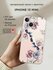 Чехол на Apple iPhone 13 mini / Айфон 13 мини с принтом "Нежные винтажные цветы"...