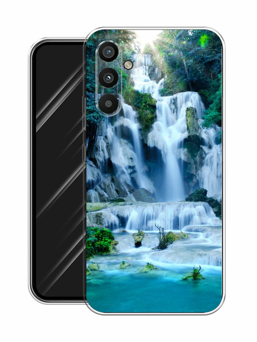 Чехол на Samsung Galaxy A34 / Самсунг A34 с принтом "Водопад 8" — фото 1