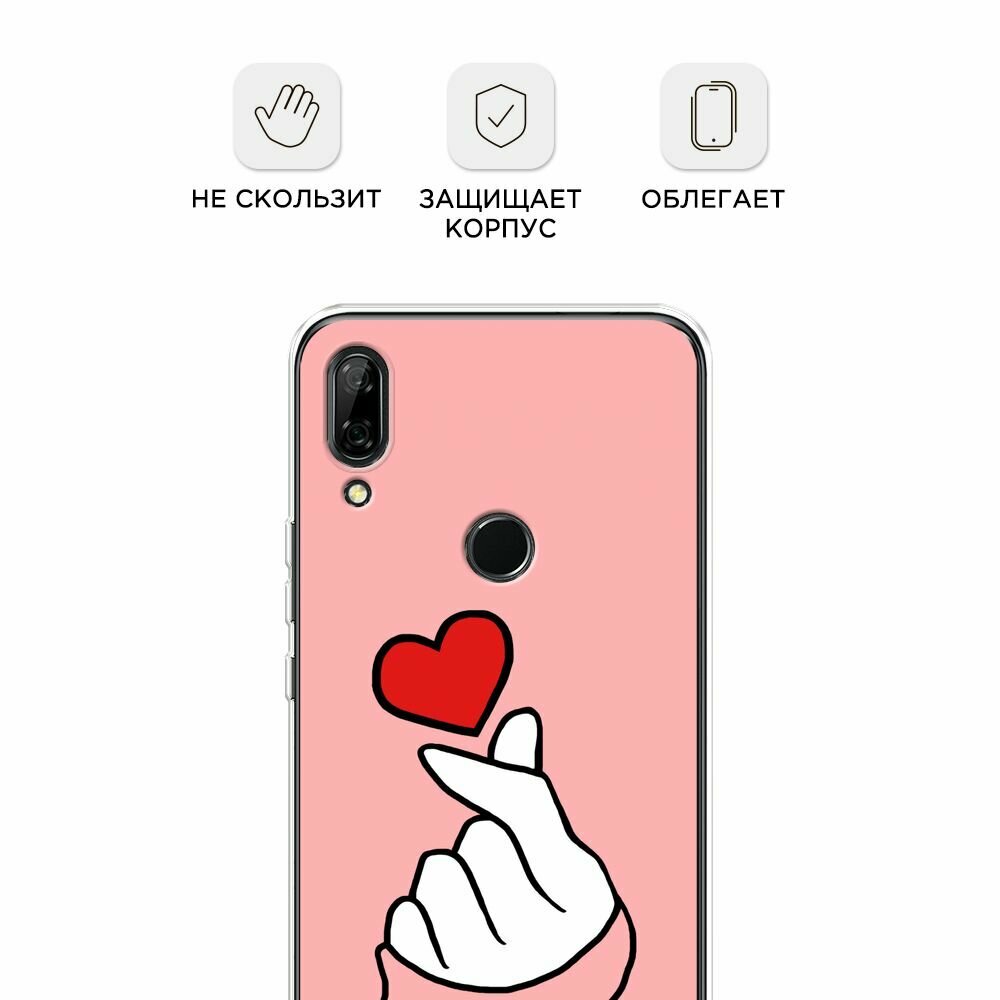 Чехол на Huawei P Smart Z/Honor 9X / Хуавей P Smart Z /Хонор 9Х с принтом Милое сердечко — фото 1
