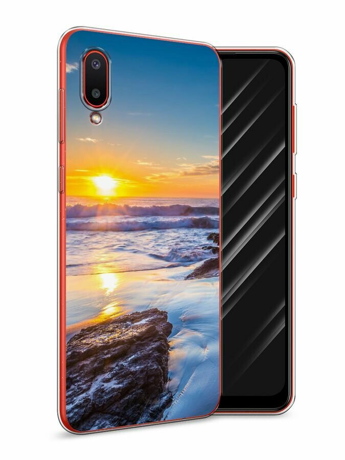Чехол на Samsung Galaxy A02 / Самсунг Галакси А02 с принтом "Восход 6"