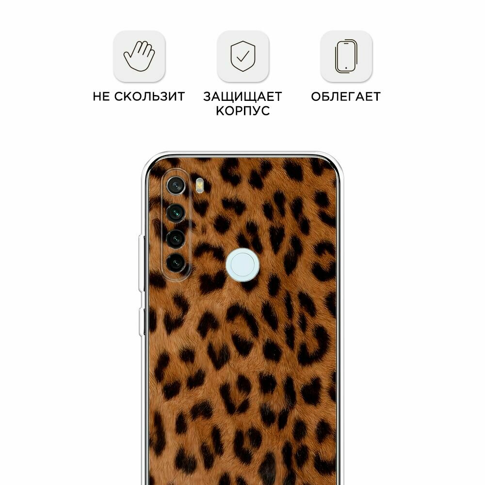 Чехол на Xiaomi Redmi Note 8T / Сяоми Редми Нот 8Т с принтом "Мех леопарда" — фото 1