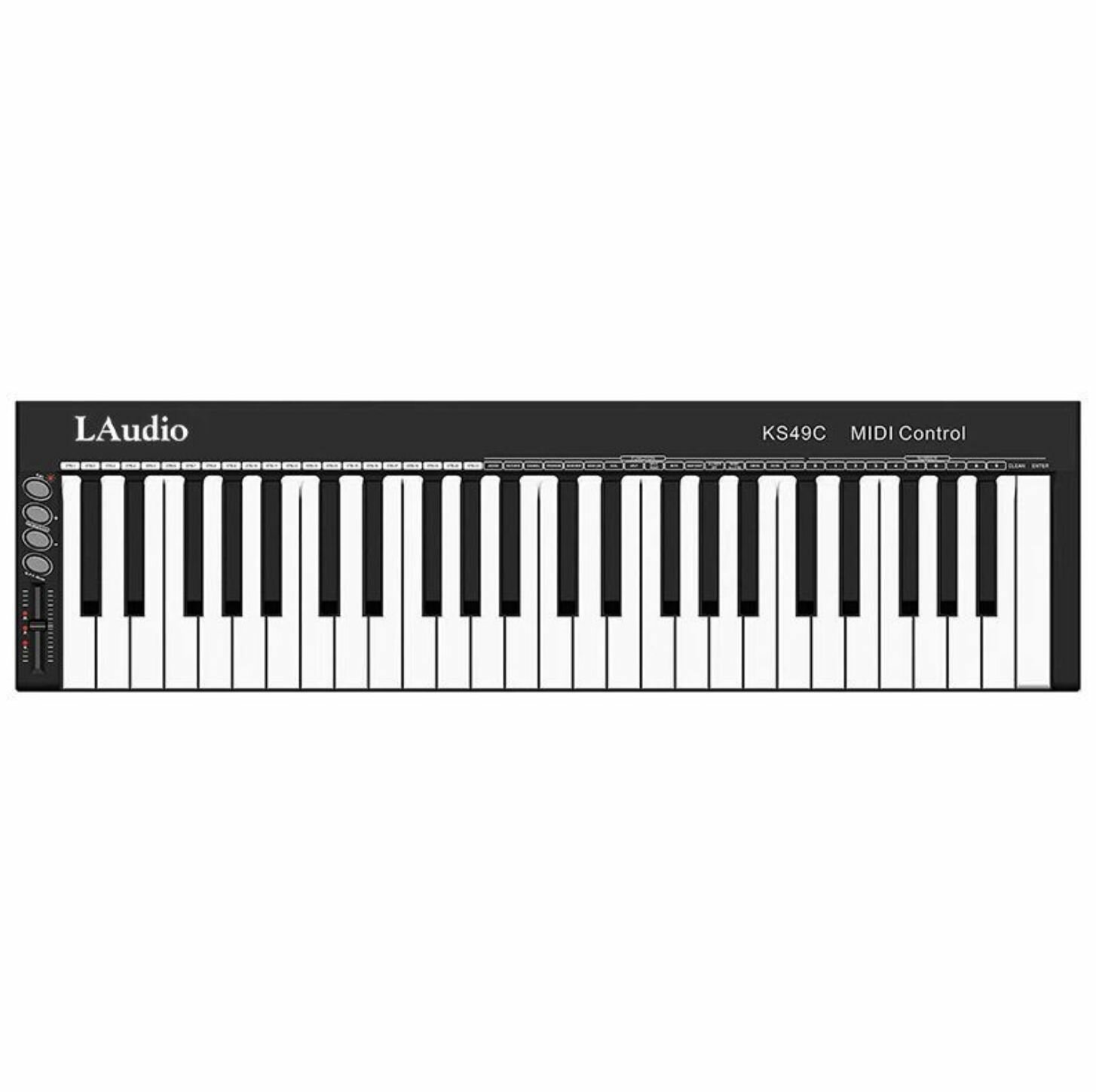 MIDI-контроллер Laudio KS49C, миди клавиатура 49 клавишzx