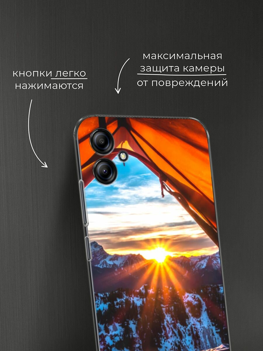 Чехол на Samsung Galaxy A04e / Самсунг A04e с принтом "Горы 7" — фото 1