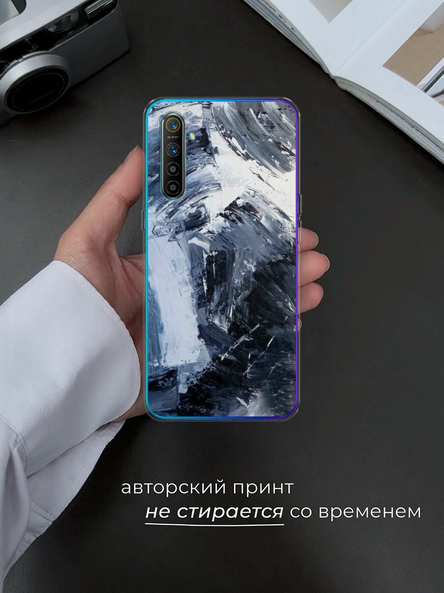 Чехол на Realme XT / Реалми XT с принтом "Абстракция живопись" — фото 1