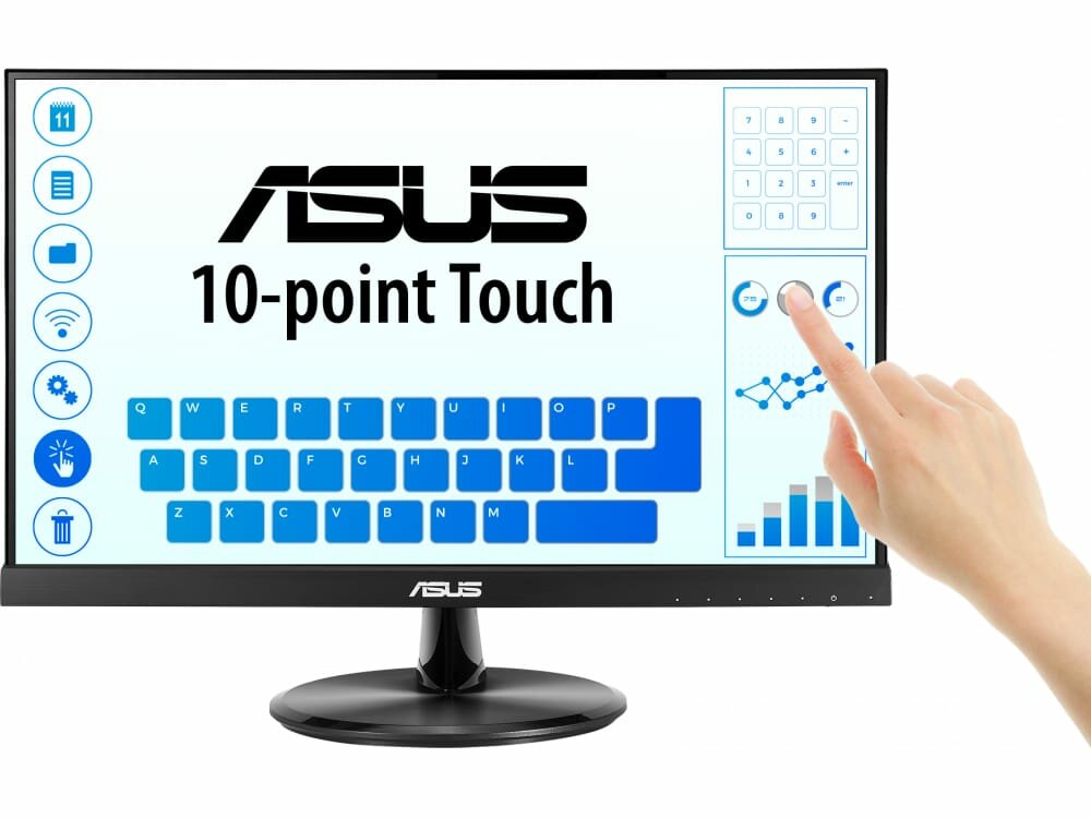Монитор 22" ASUS VT229H черный IPS 1920x1080 250 cd/m^2 5 ms HDMI VGA Аудио USB
