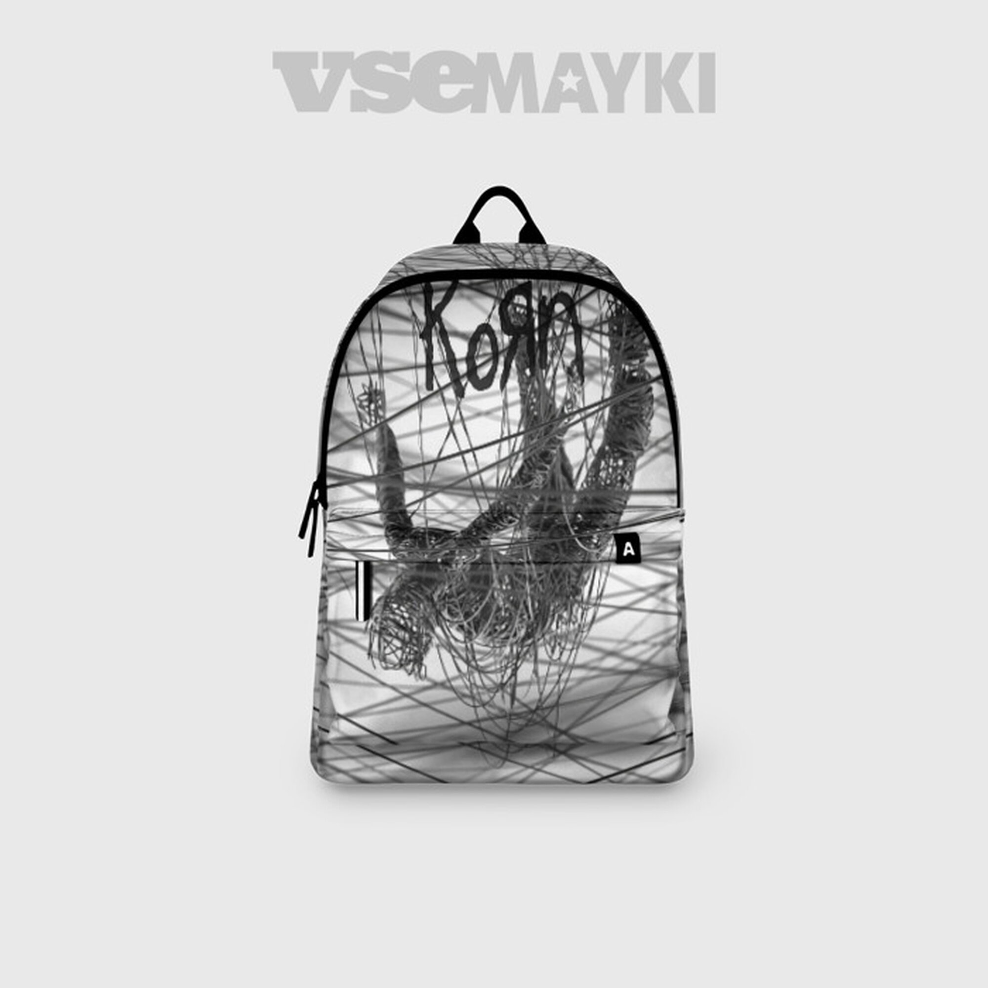 Рюкзак VseMayki с принтом Korn: The Nothing, One size, белый