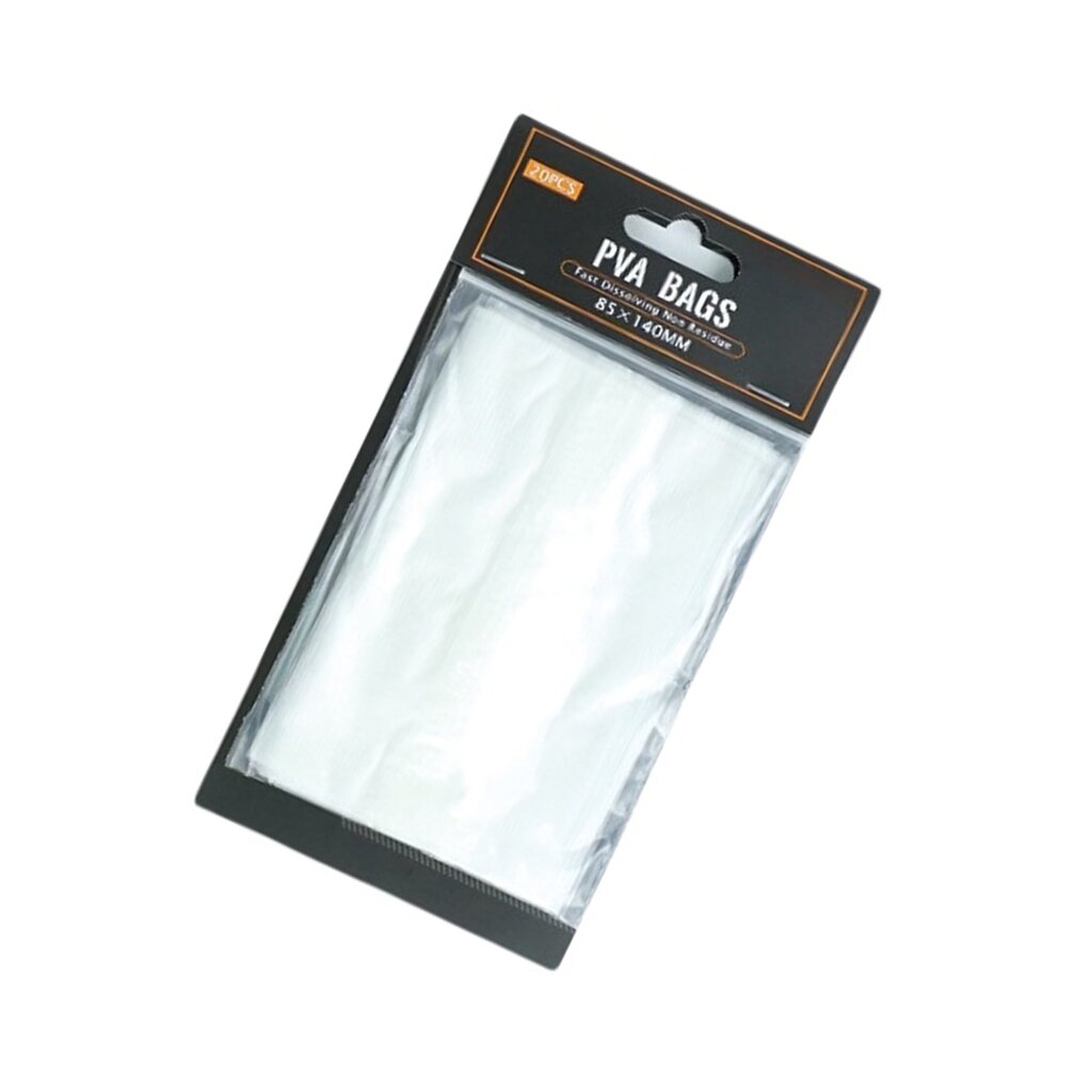 1 упаковка по 20 шт, водорастворимый пакет из ПВА- 85x140 мм