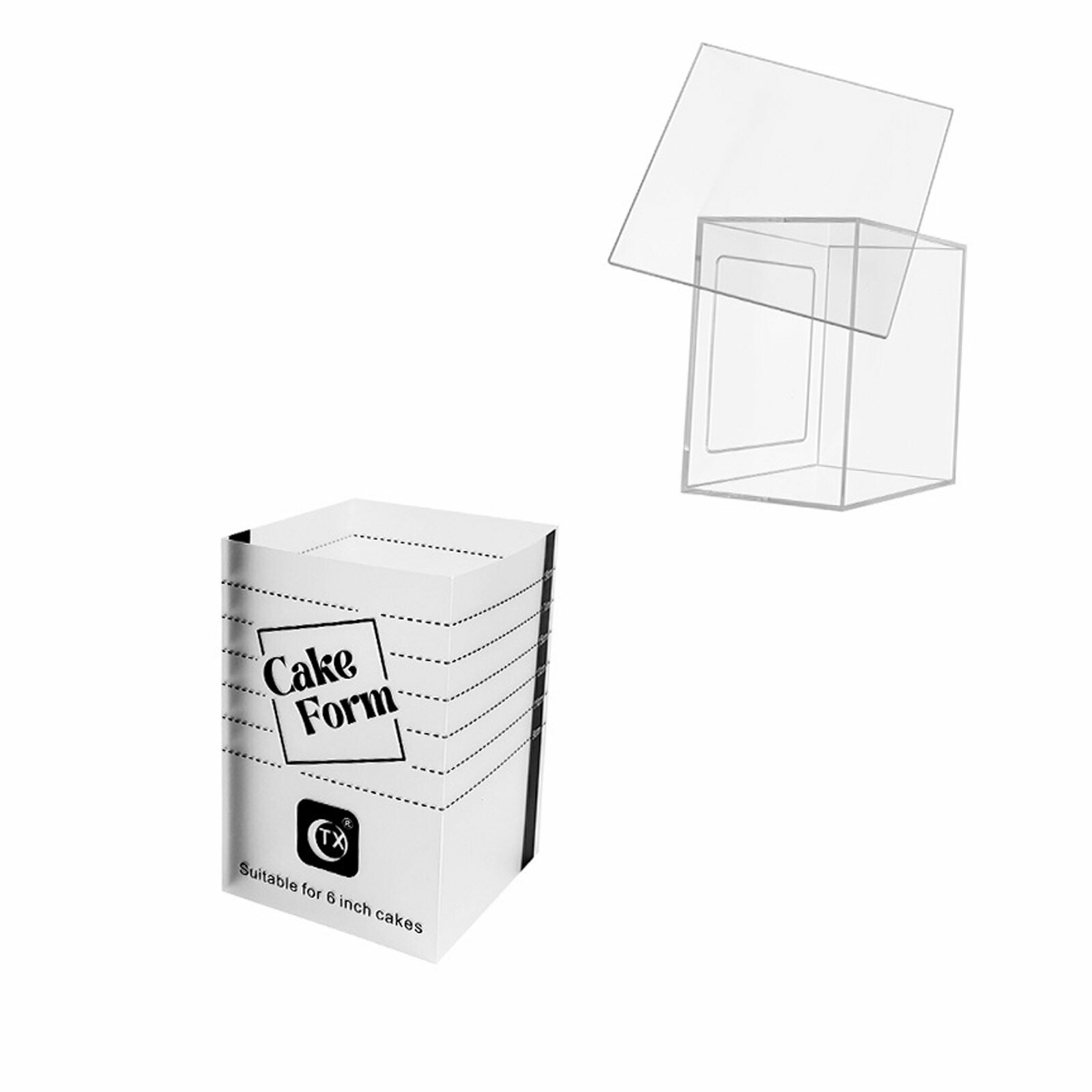 Пластиковая рамка для тортов праздничной выпечки и декорирования